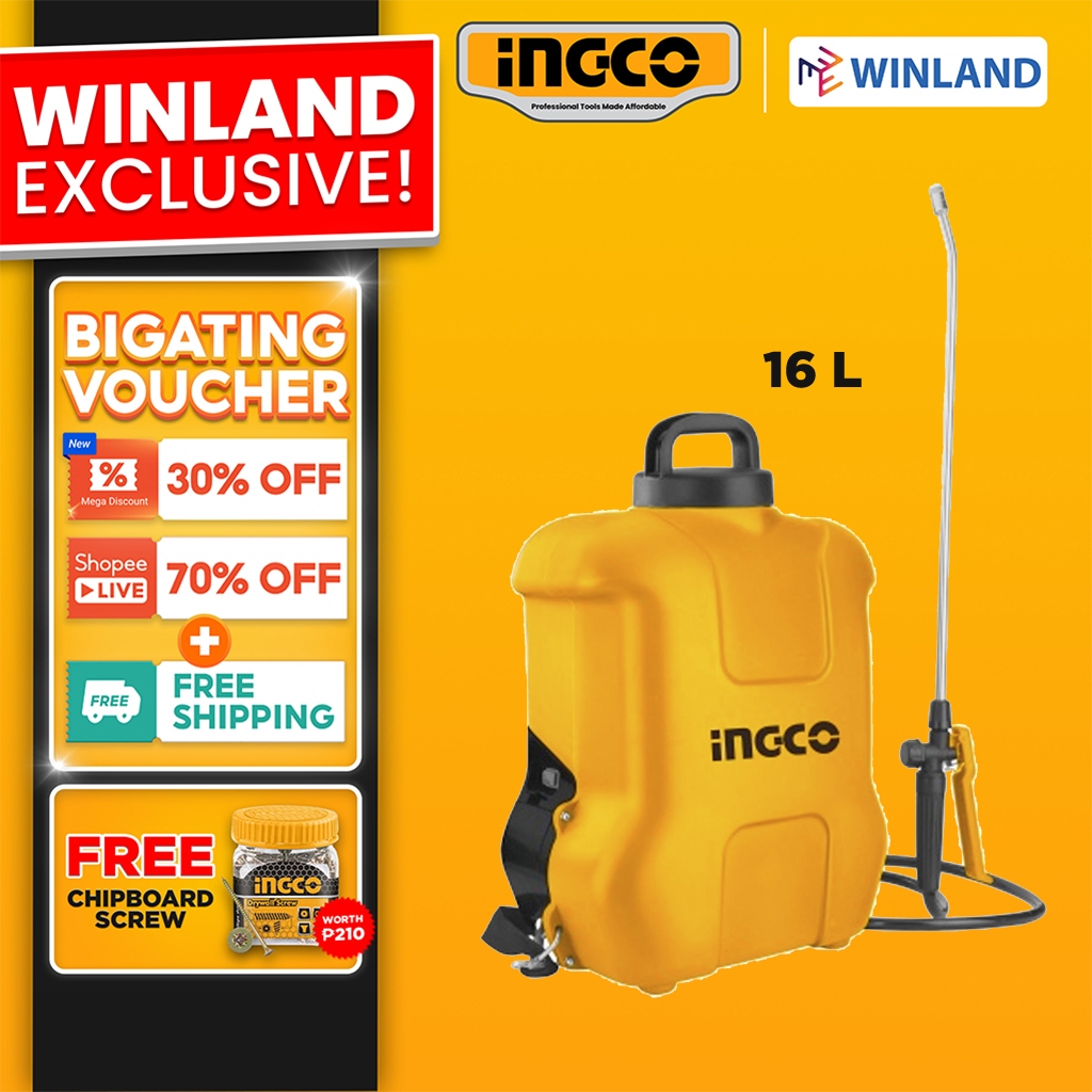 Ingco by Winland P20S 20V Lithium-Ion Cordless Battery Garden ...