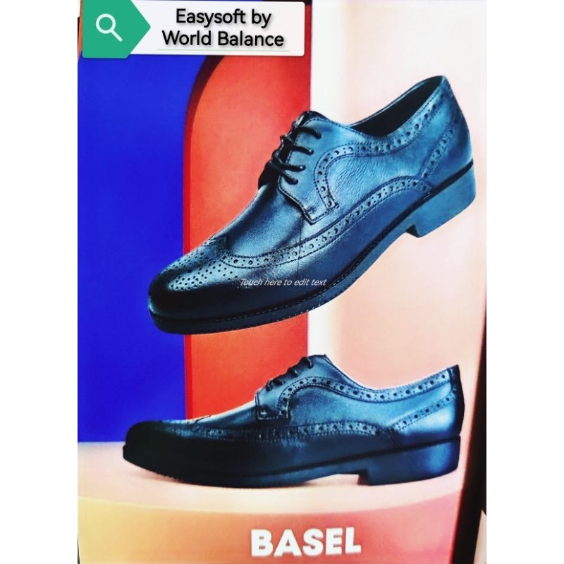 easy soft men's shoes BASEL BLACK | Shopee Philippines