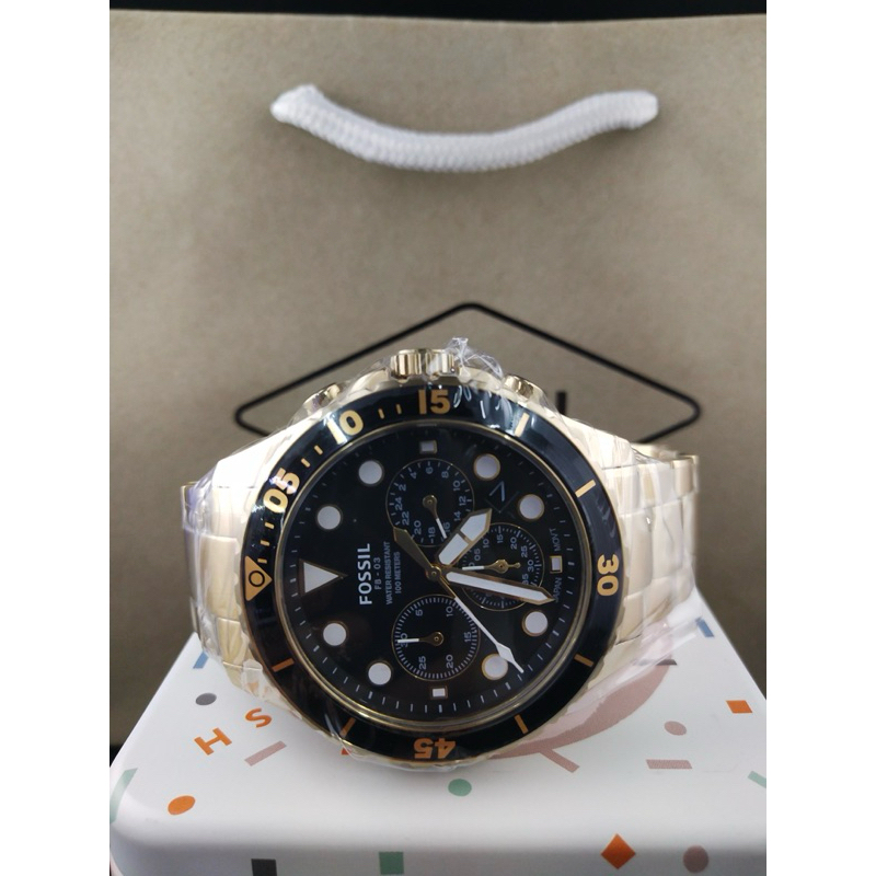 FOSSIL FB03 chronograph stainless steel watch | Shopee Philippines