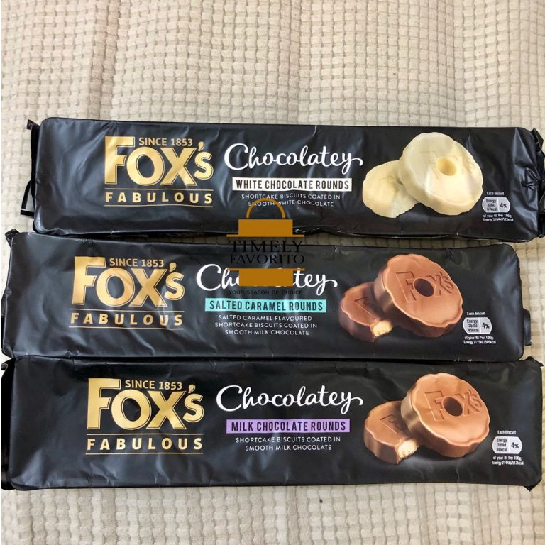 Fox's White Chocolate/Salted Caramel/Milk Chocolate Rounds Coated ...