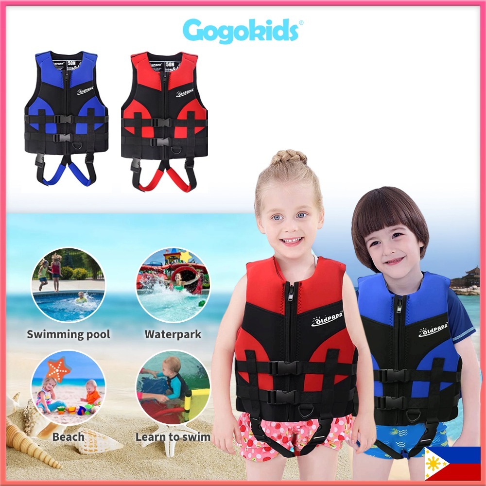 Local stock Professional Kids Swim Float Jacket Neoprene Flotation Life ...