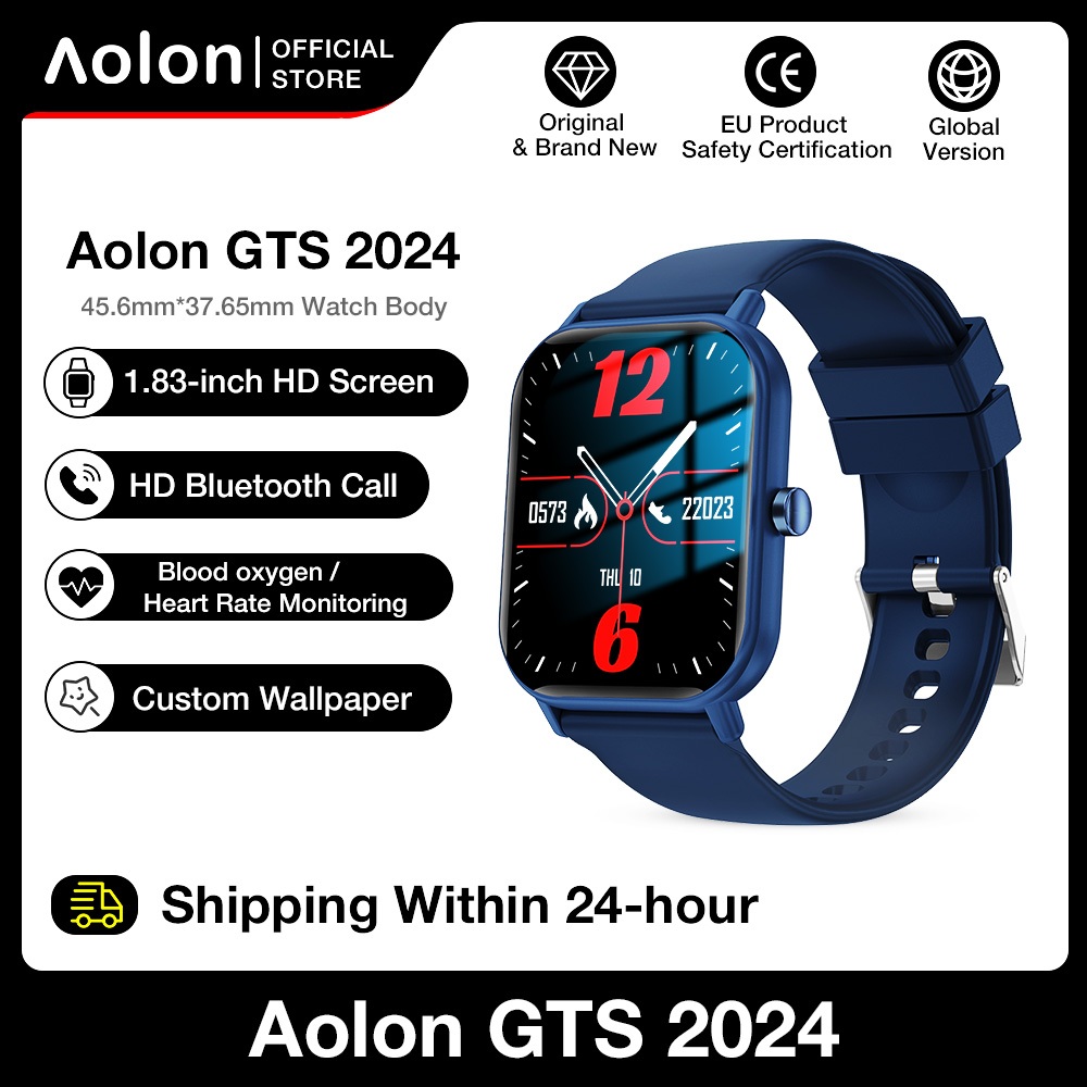 Aolon GTS Smart Watch 41MM Original Waterproof Fitness Smartwatch ...