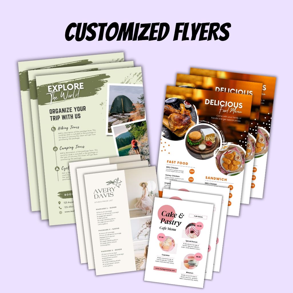 Customized Flyers (12 pcs per set) | Shopee Philippines