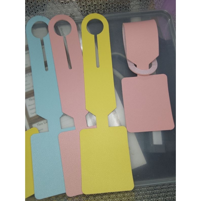 luggage tag leather luggage tag bag tag | Shopee Philippines