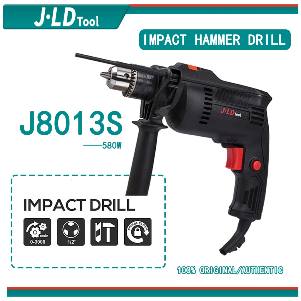 J.LD 580W Impact Drill Heavy Duty 13mm Chuck Impact Drill With Hammer ...