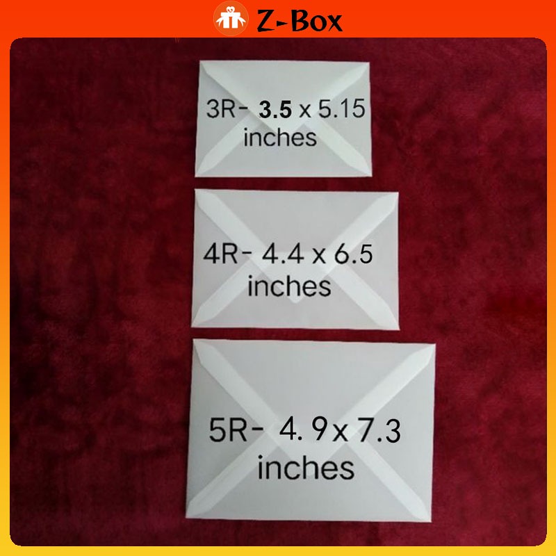 Transparent envelope for invitations 5R 4R 3R | Shopee Philippines