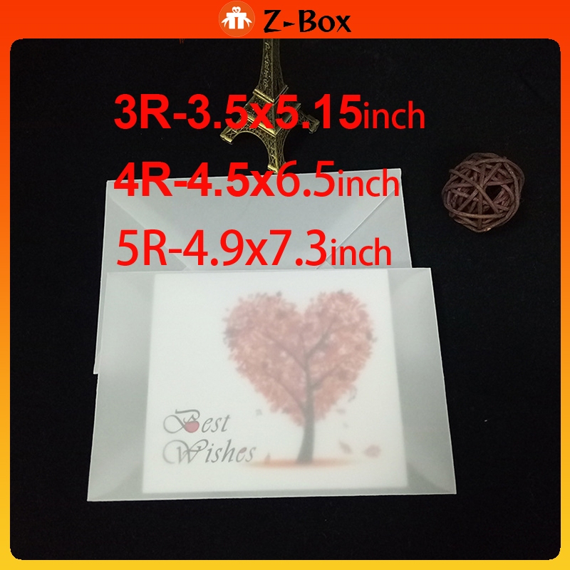 5R 4R 3R Transparent envelope for invitations | Shopee Philippines