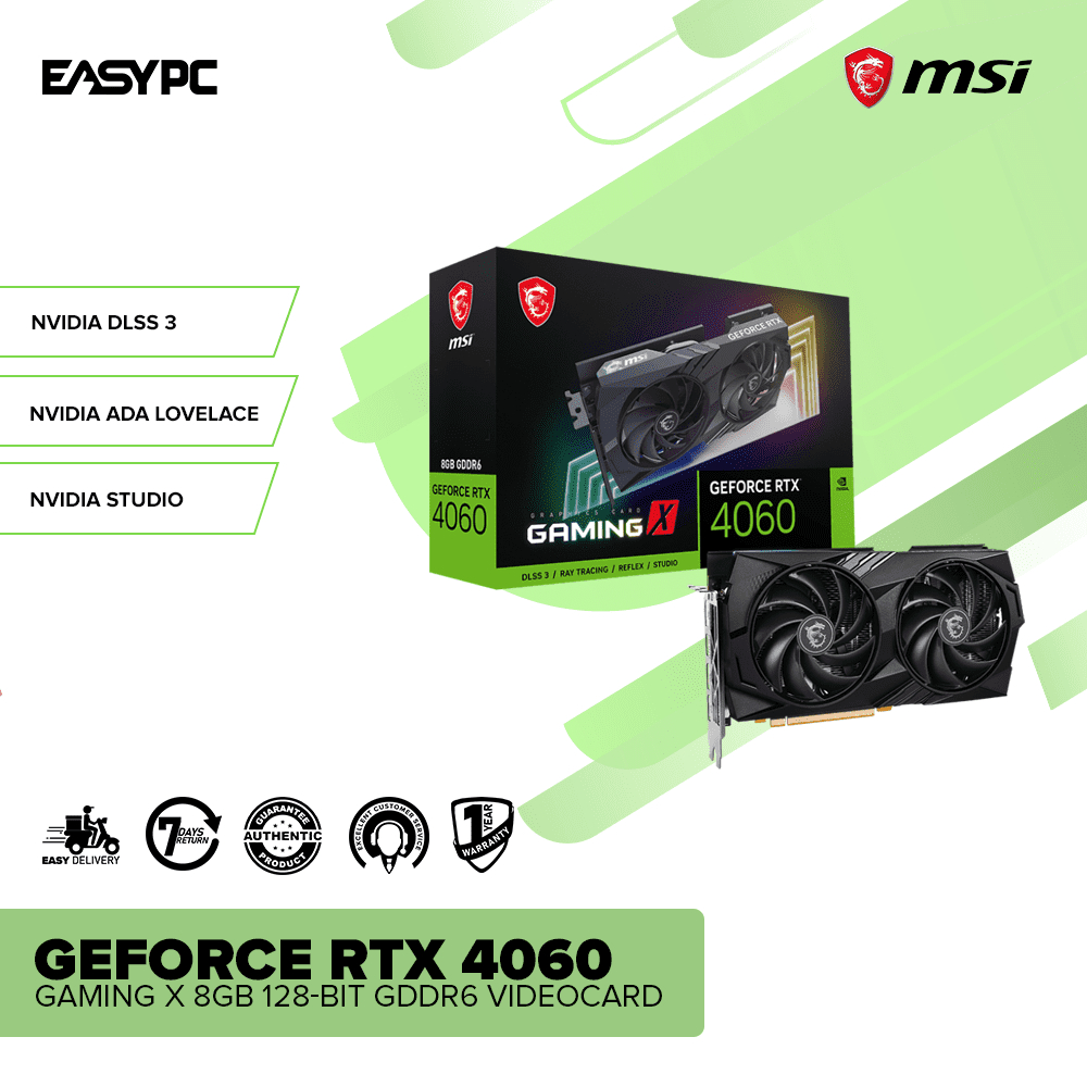EasyPC| MSI GeForce RTX 4060 Gaming X 8G/ X 8G MLG graphics card| 8GB ...