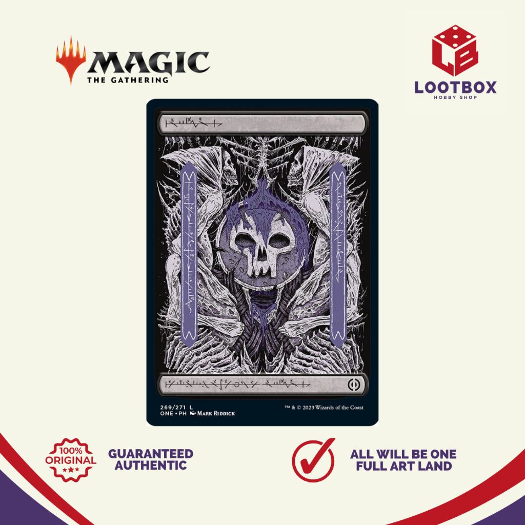 Magic the Gathering: Full Art Phyrexian Basic Lands - All Will Be One ...