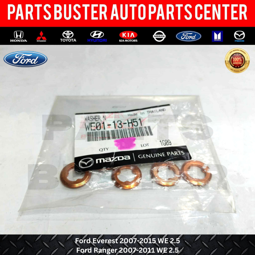 Genuine Injector Washer 4 pcs for Ford Everest 2007-2015 WE 2.5, Ranger ...