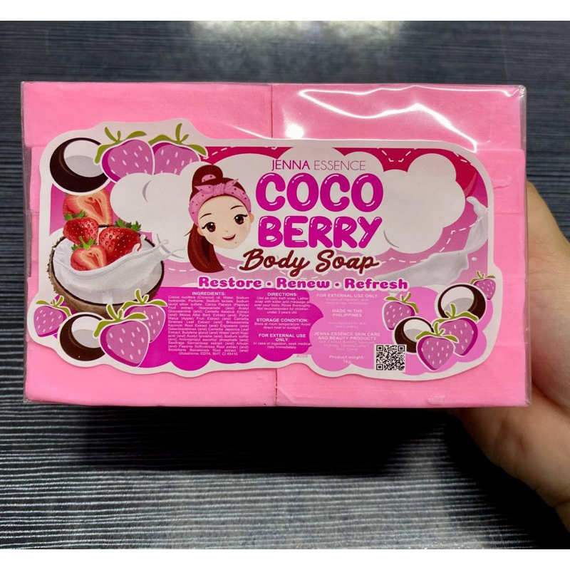 NEW PACKAGING Jenna Essence Original Cocoberry Soap (1PACK) | Shopee ...