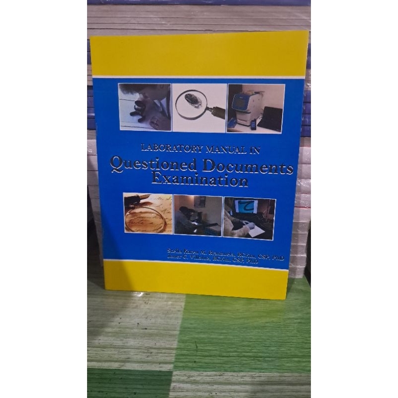 Laboratory Manual in Question Documents Examination Brand-new Original ...