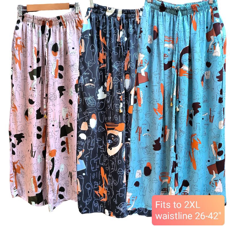 KCS - CHALLIS Squarepants fits upto XL & 2XL Challis fabric with 2 side ...