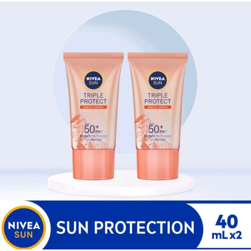 BUY1 TAKE1 NIVEA SUN FACE TRIPLE PROTECT ACNE OIL CONTROL SPF50+ PA ...