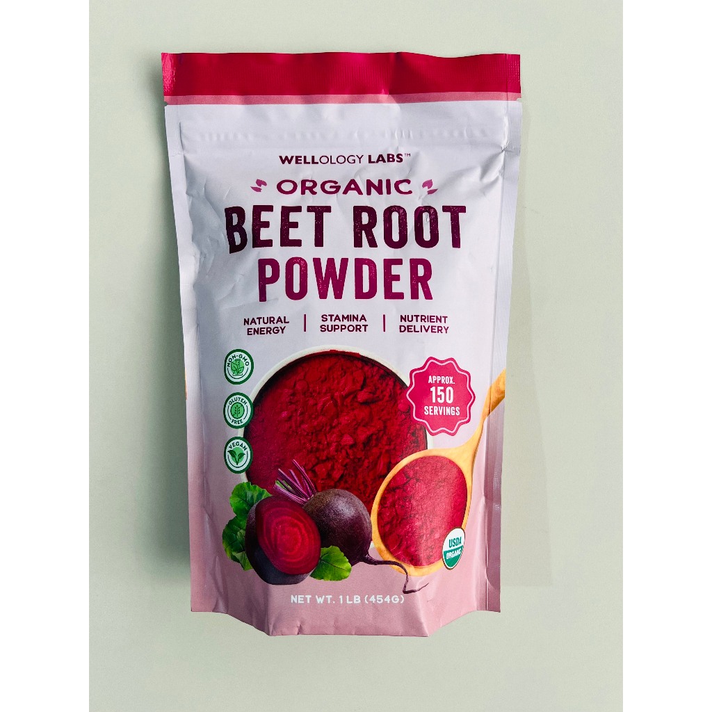Wellology Labs Organic Beet Root Powder ( Net Wt. 1Lb. (456G ...