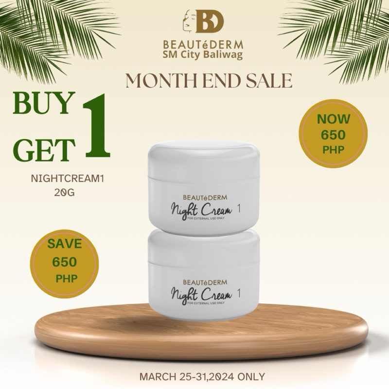 BUY ONE TAKE ONE Beautederm Night Cream 1 | Shopee Philippines