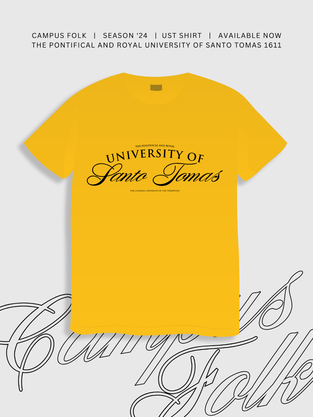 UST | The Yellow Gold ‘24 shirt | CAMPUS FOLK ‘24 Collection | Shopee ...