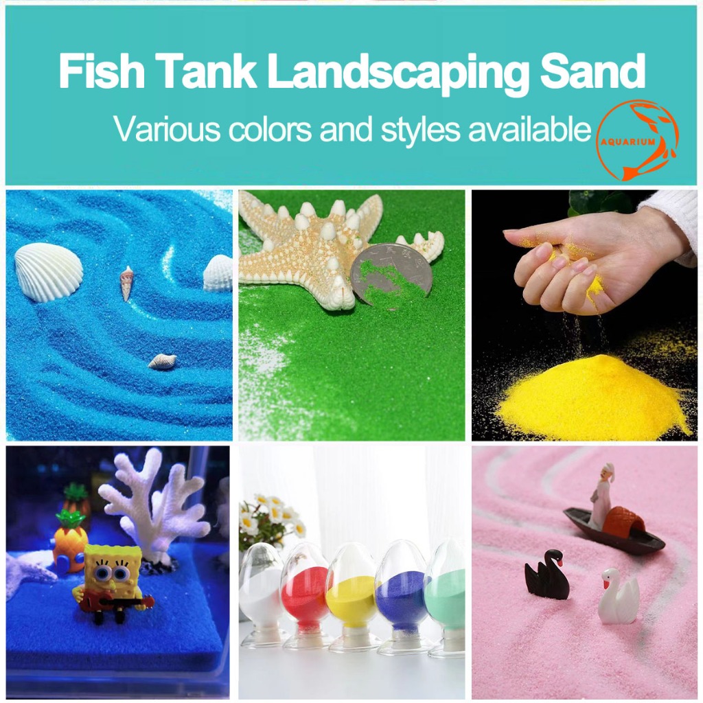 50g Aquarium Colorful Sand fish Tank Colored bottom sand Aquarium ...