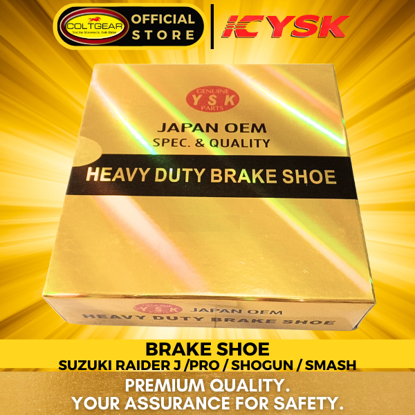 YSK Brake Shoe for Suzuki Shogun / Raider J / Pro / Shooter115 / Smash ...