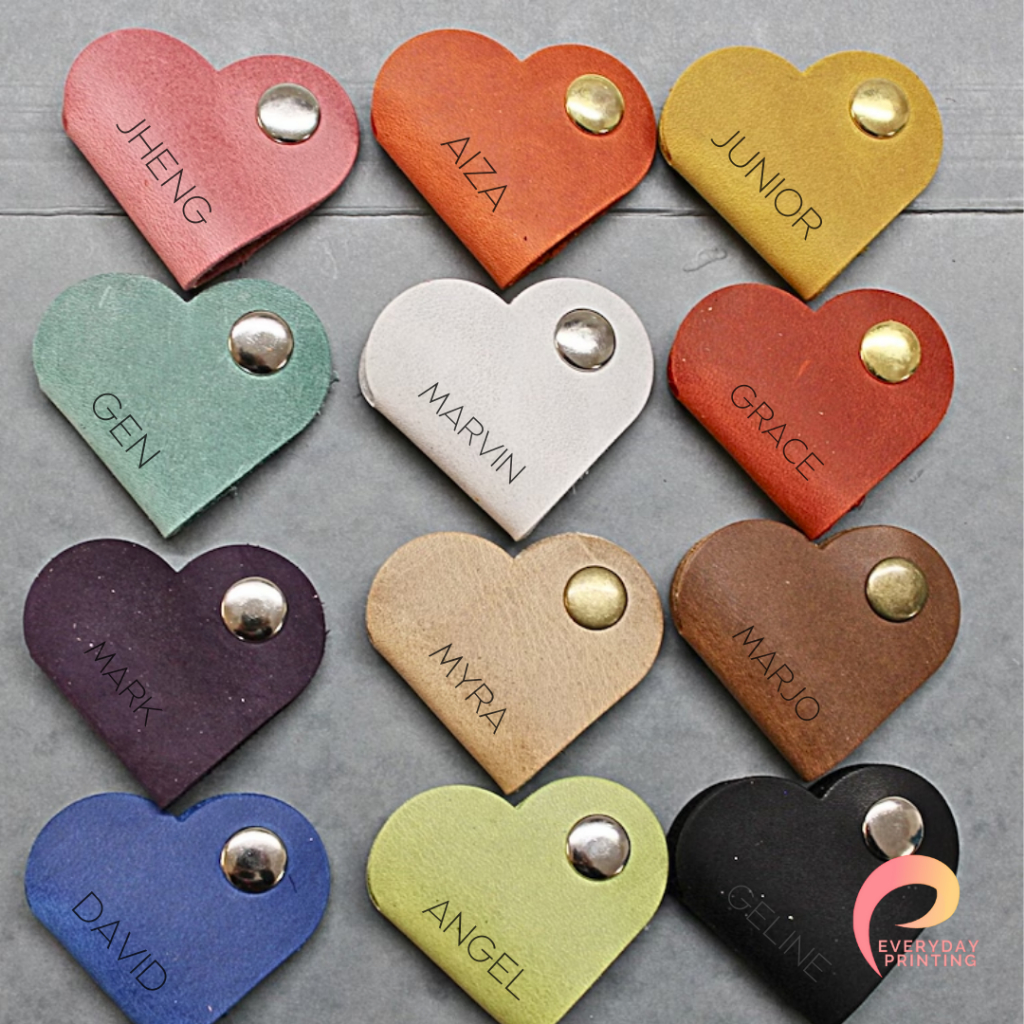 Customize Heart Shape Leather Cord Holder / Organizer | Shopee Philippines