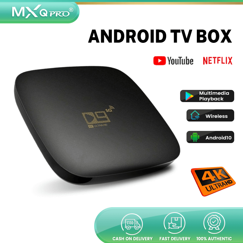 MXQ PRO D9 Android Smart Tv Box 4k 5g Original For Non Smart Tv 2.4GHz ...