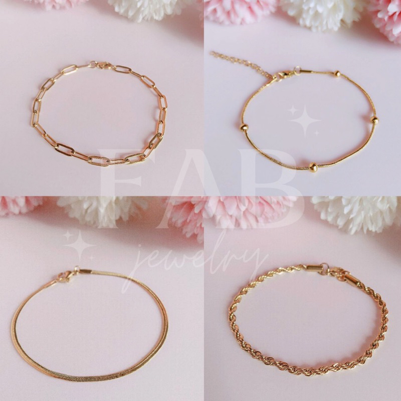 FAB | Minimalist Daily Stainless Steel Bracelets | Shopee Philippines