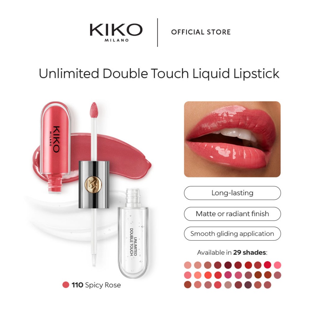 KIKO Milano Unlimited Double Touch Liquid Lipstick | Shopee Philippines