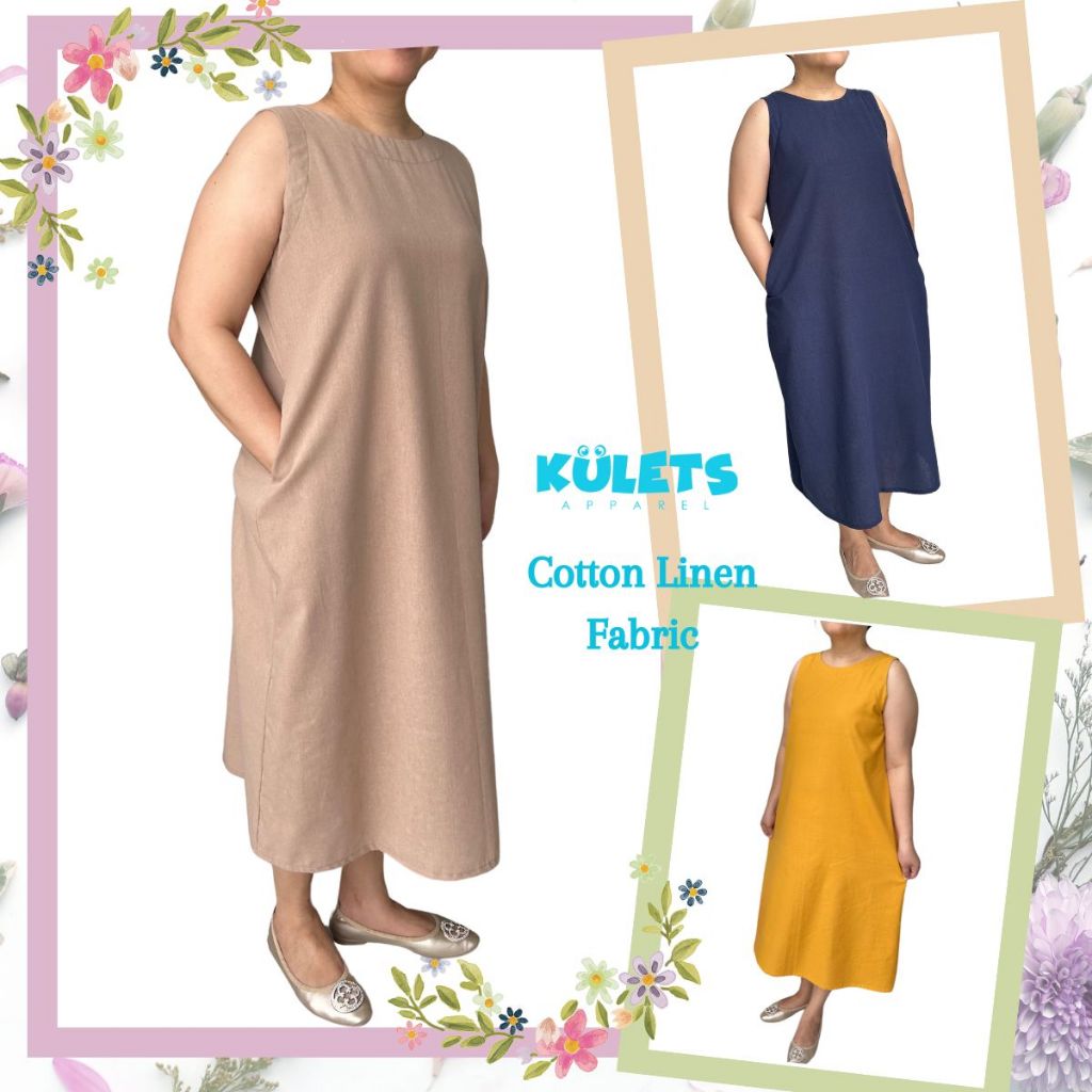 Cotton Linen Bianca Maxi Aline Summer Dress Duster Daster Pambahay for ...