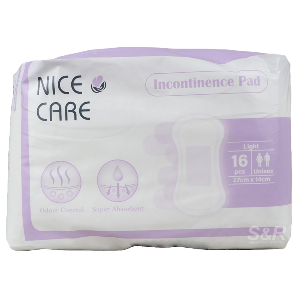 Nice Care Light Incontinence Pad Unisex 16pcs | Shopee Philippines