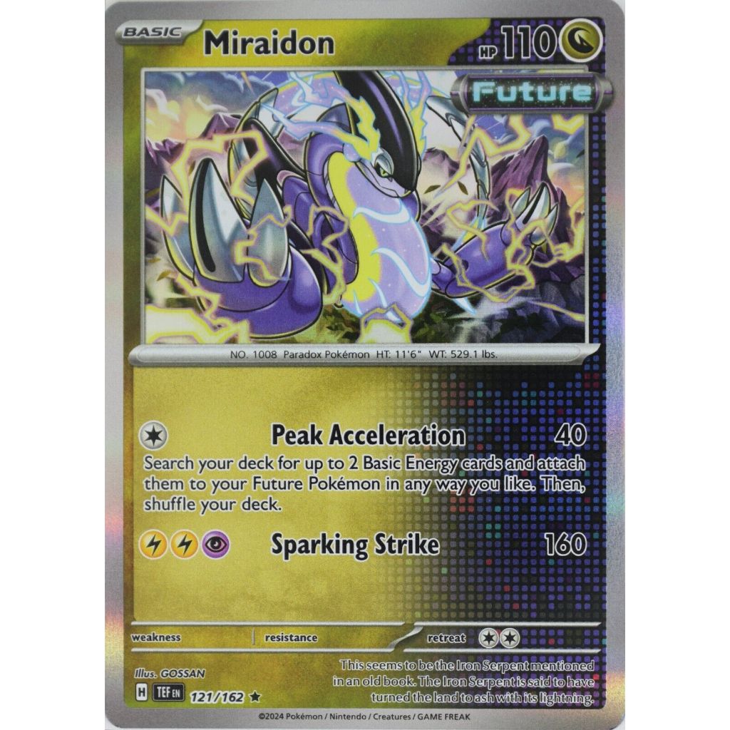 Pokemon TCG Miraidon 121/162 Future Temporal Forces Holo Rare | Shopee ...