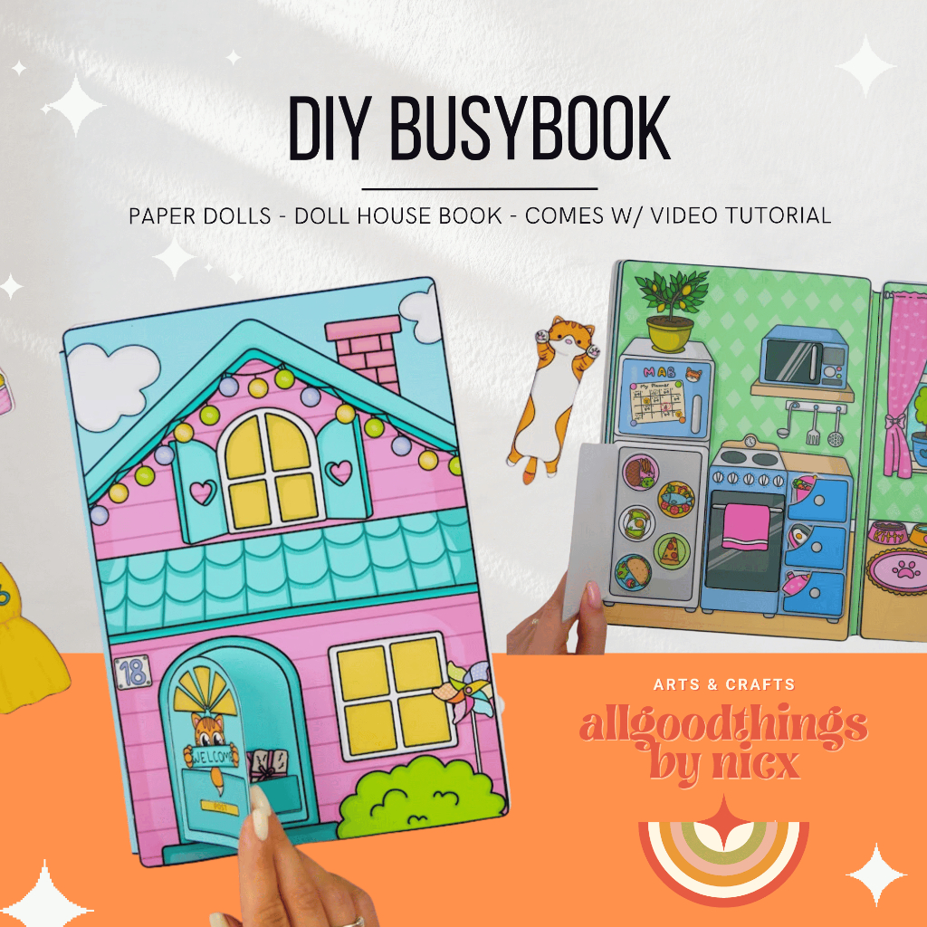 Happy Paper Doll House Busy Book & Activities for Kids | Shopee Philippines