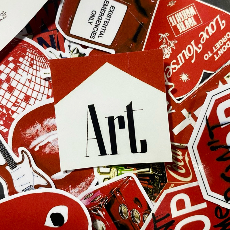 20PCS RANDOM RED AESTHETIC QUALITY STICKERS | Shopee Philippines