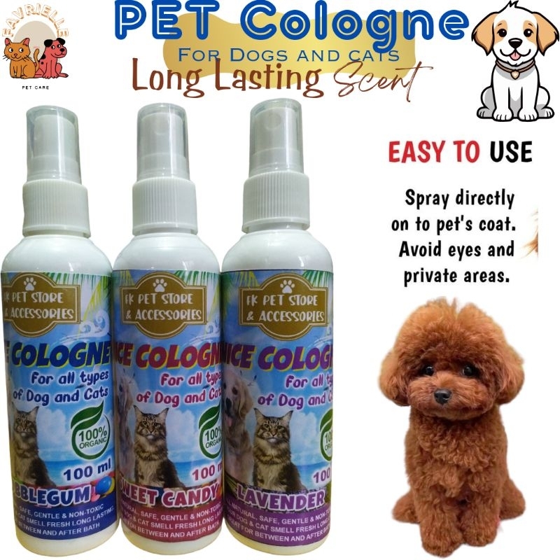 Pet Cologne for Dogs and Cats All Natural Non-toxic Long Lasting ...