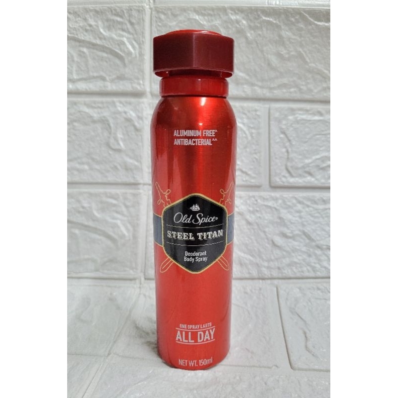 OLD SPICE STEEL TITAN DEODIRANT BODY SPRAY (150ml) | Shopee Philippines