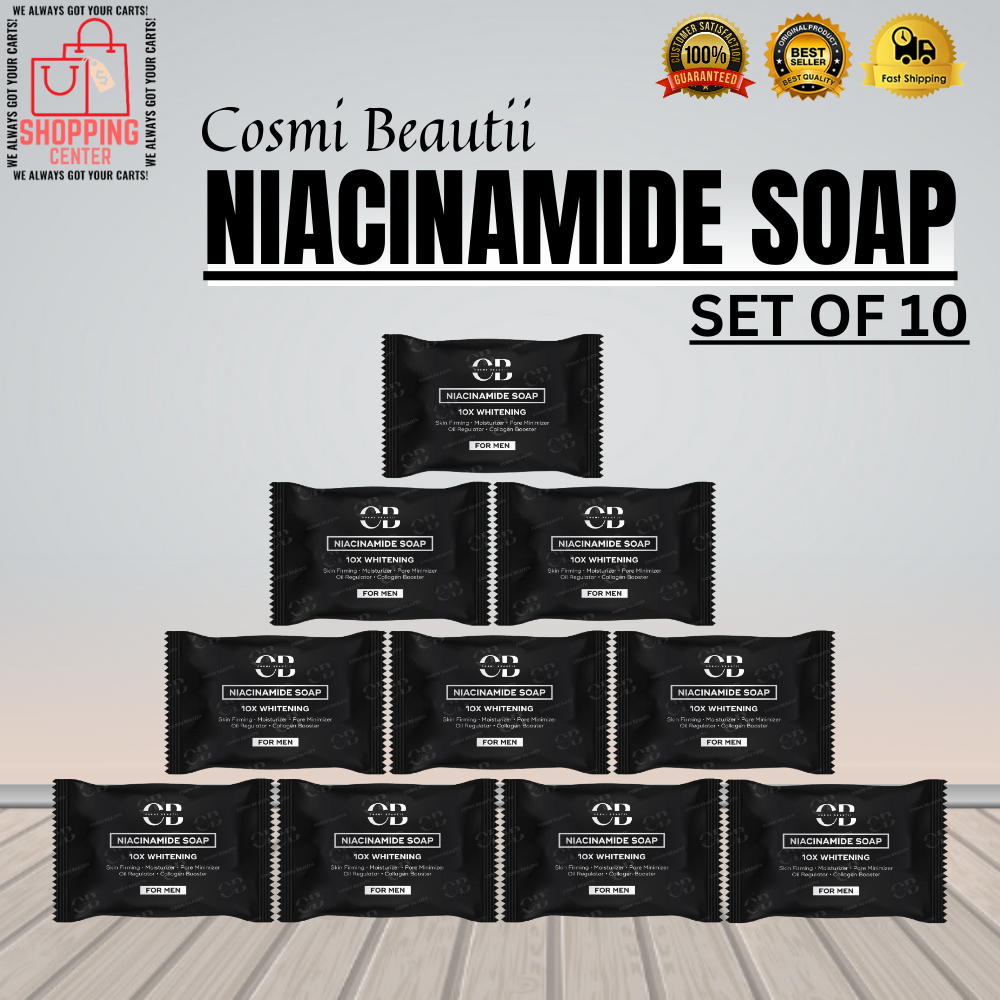 ORIGINAL 10 BAR CB NIACINAMIDE SOAP WITH 10X WHITENING FOR MEN 70G ...