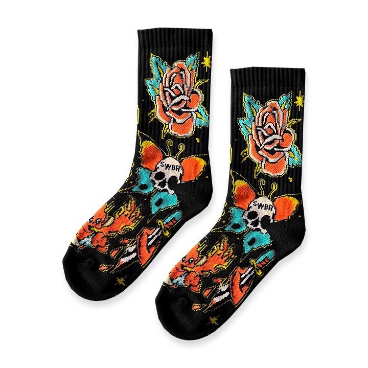 SWEET BRAG - COLLINS CREW SOCKS (BLACK) | Shopee Philippines