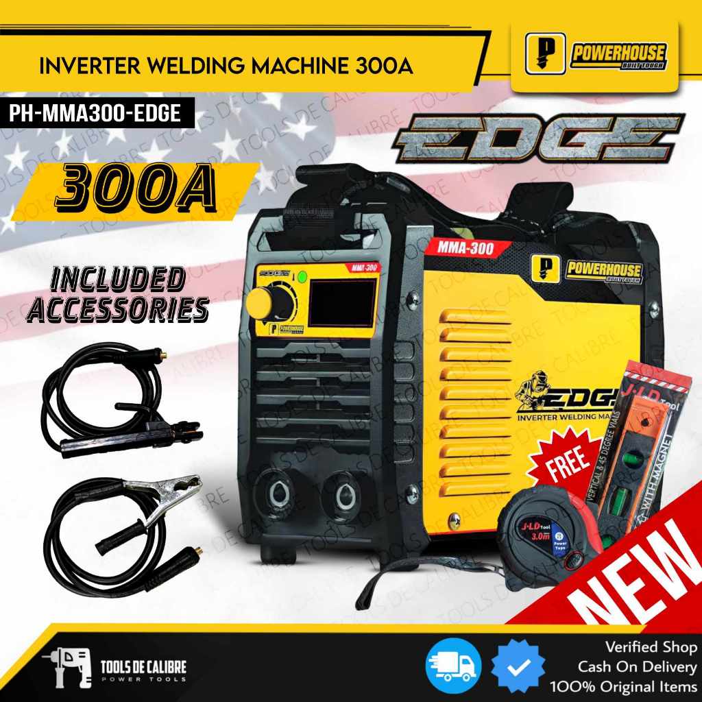 POWERHOUSE EDGE Inverter Welding Machine 300A MMA-300 with FREE TAPE ...