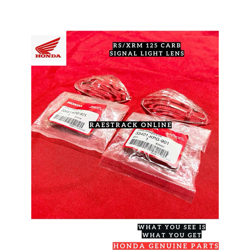 HONDA RS XRM 125 CARB GENUINE SIGNAL LIGHT LENS | Shopee Philippines