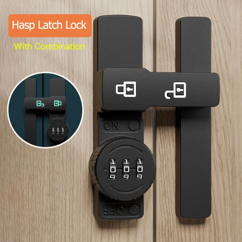 Safety Hasp Door Lock folio cabinet door locks for Bathroom Bedroom ...