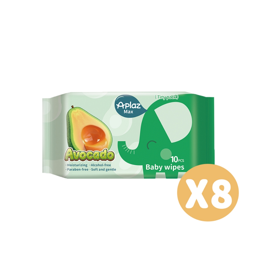 Aplaz Baby Wipes 10 Sheets /80 Sheets for Baby and Kids | Shopee ...