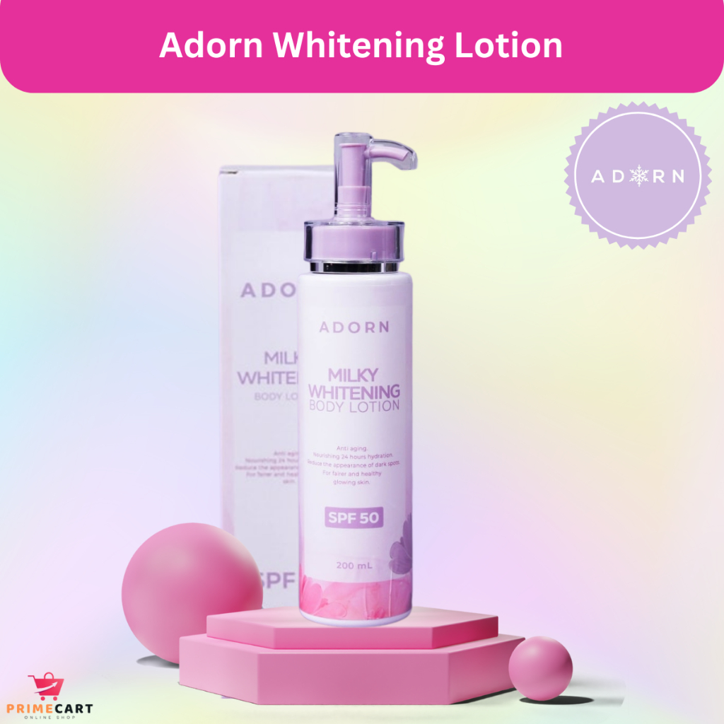 Adorn by Calmskin Milky Whitening Body Lotion | Shopee Philippines