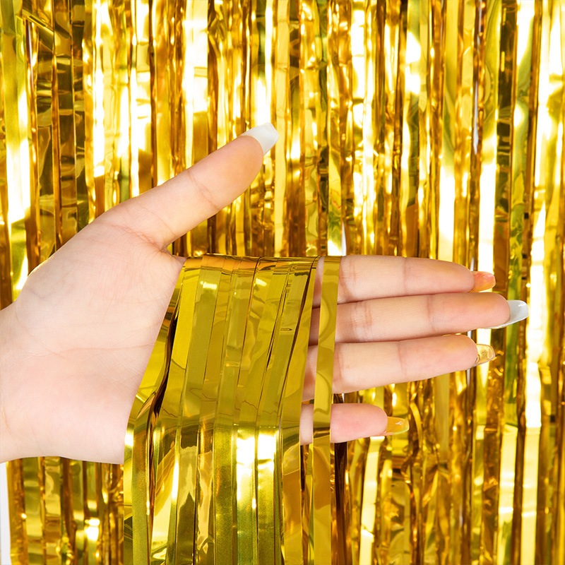 2meters Foil Curtain Backdrops Birthday Party Decorations Sequin Wall