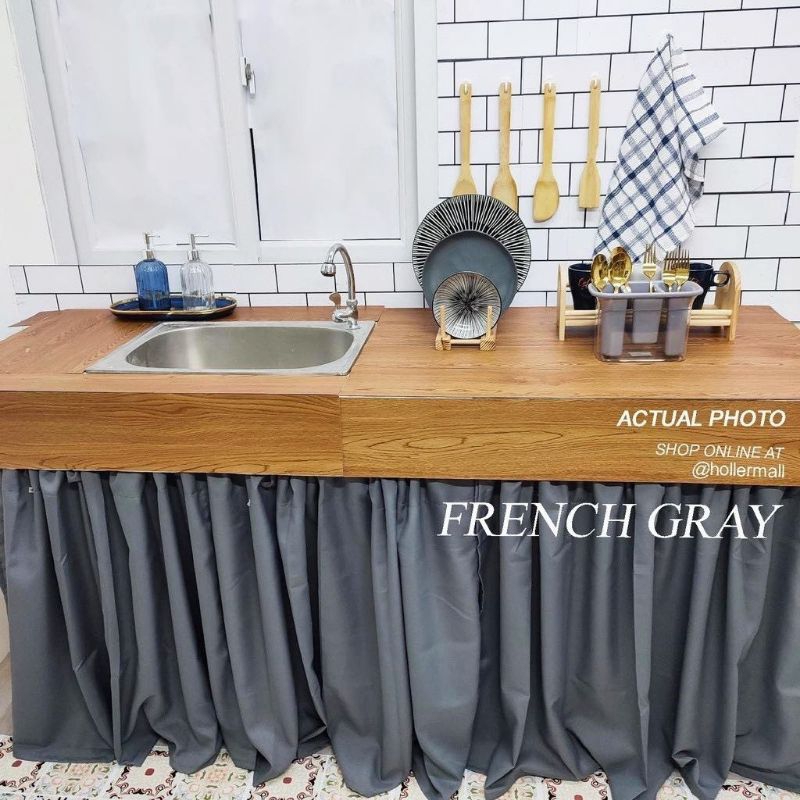 Thick Lababo Kitchen Sink Curtain | KATRINA CLOTH PASTEL COLORS ...