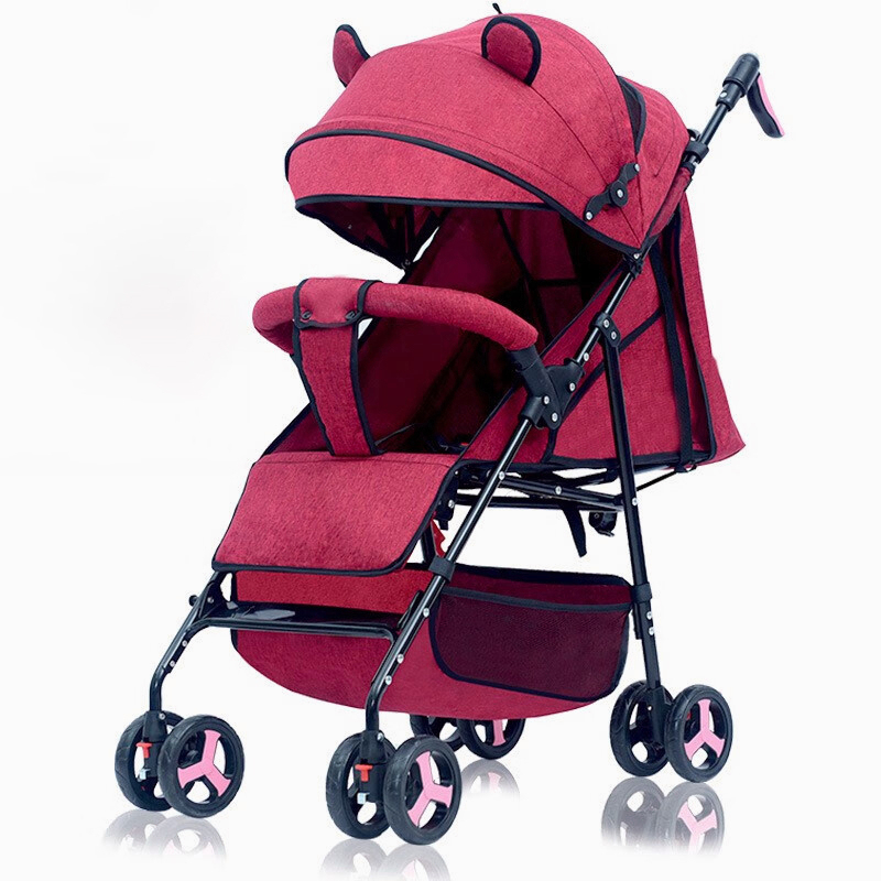 Stroller for Baby Two-Way Reversible Handle Foldable Stroller for ...