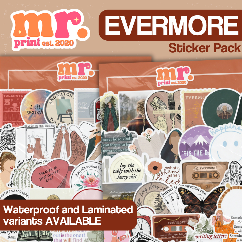 EVERMORE STICKERS | TAYLOR SWIFT | WATERPROOF STICKERS | Shopee Philippines