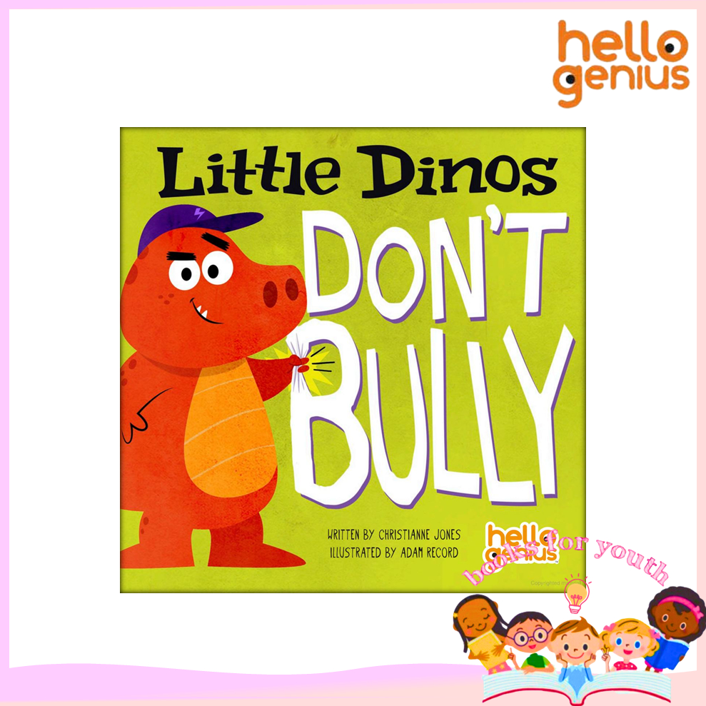 HELLO GENIUS Little Dinos Don't Bully [Board Book][S:20x20cm] | Shopee ...