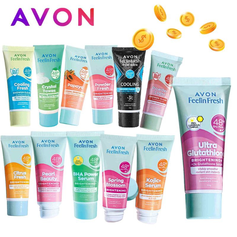 Avon Quelch Anti-perspirant Deodorant Creams 55g | Shopee Philippines