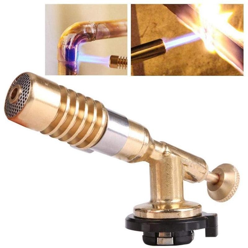 Welding Torch Portable Gas Burner Flame Gun Blowtorch Copper Flame ...