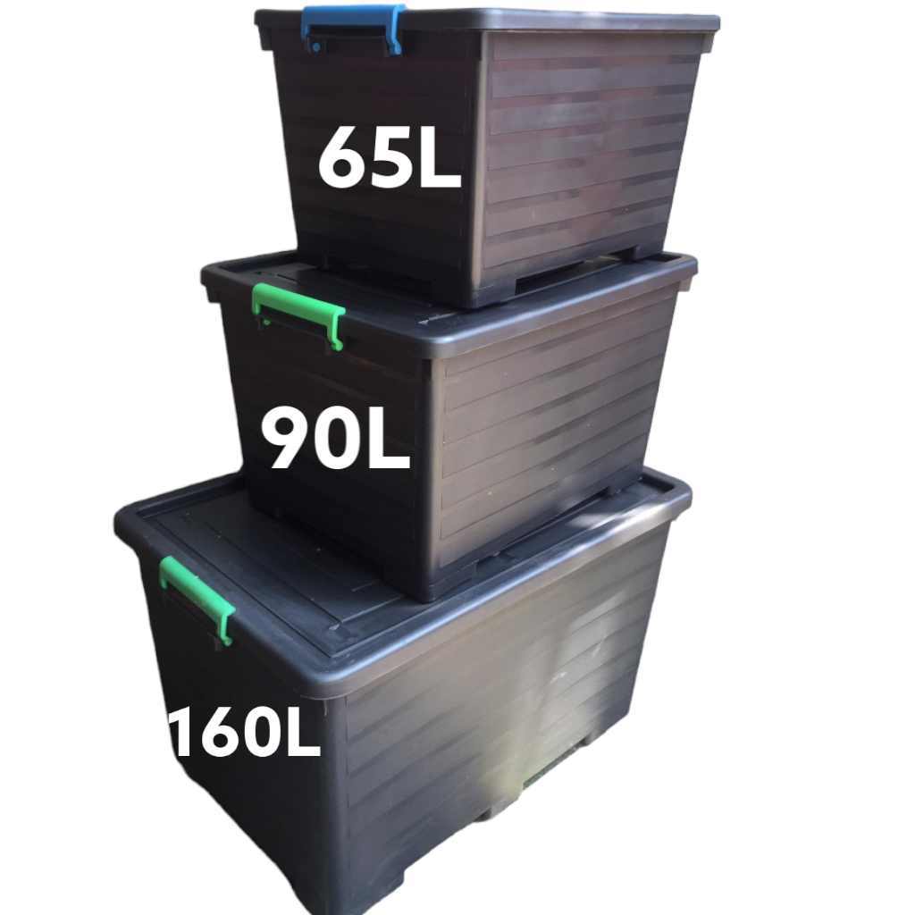 STORAGE BOX 160L , 90L, 65L Storage box Heavy Duty with wheels and handle/storage box/storage ...