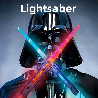 Star Wars Lightsaber Sound Effect Flash Stick Laser Double Sword To ...